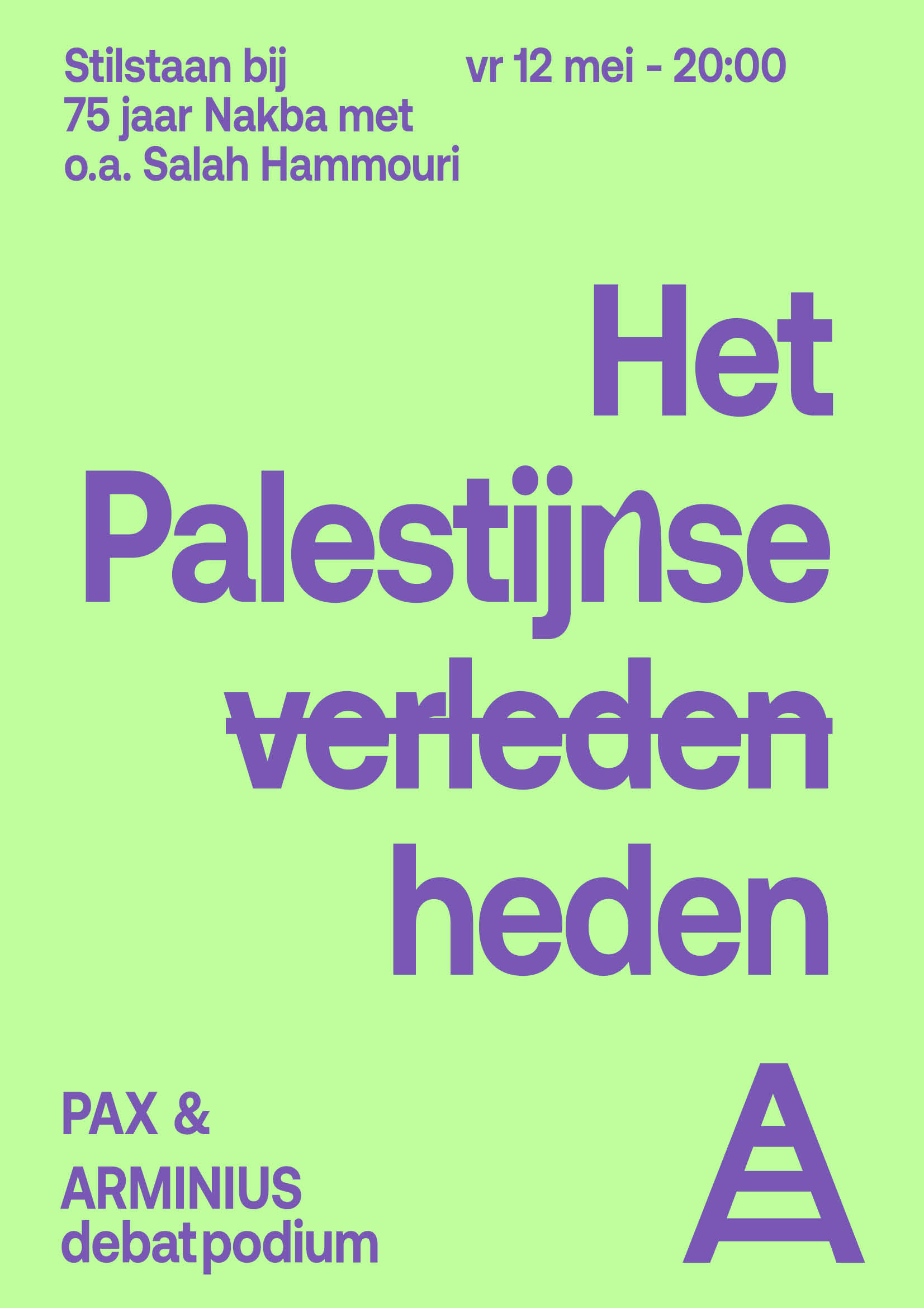 75 jaar Nakba: het Palestijnse verleden/heden - Arminius