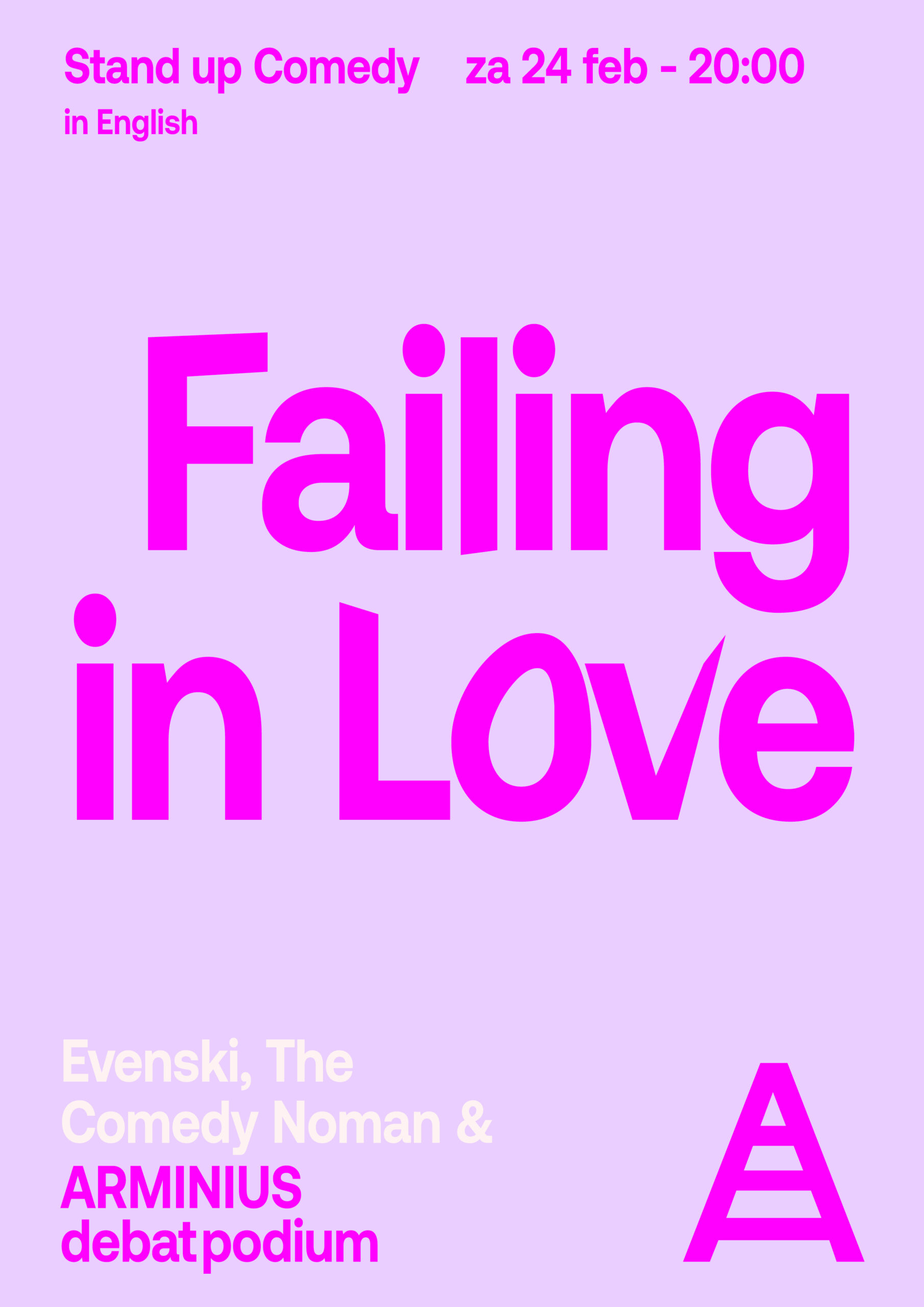 Failing in Love • Rotterdam • Stand up Comedy in English - Arminius