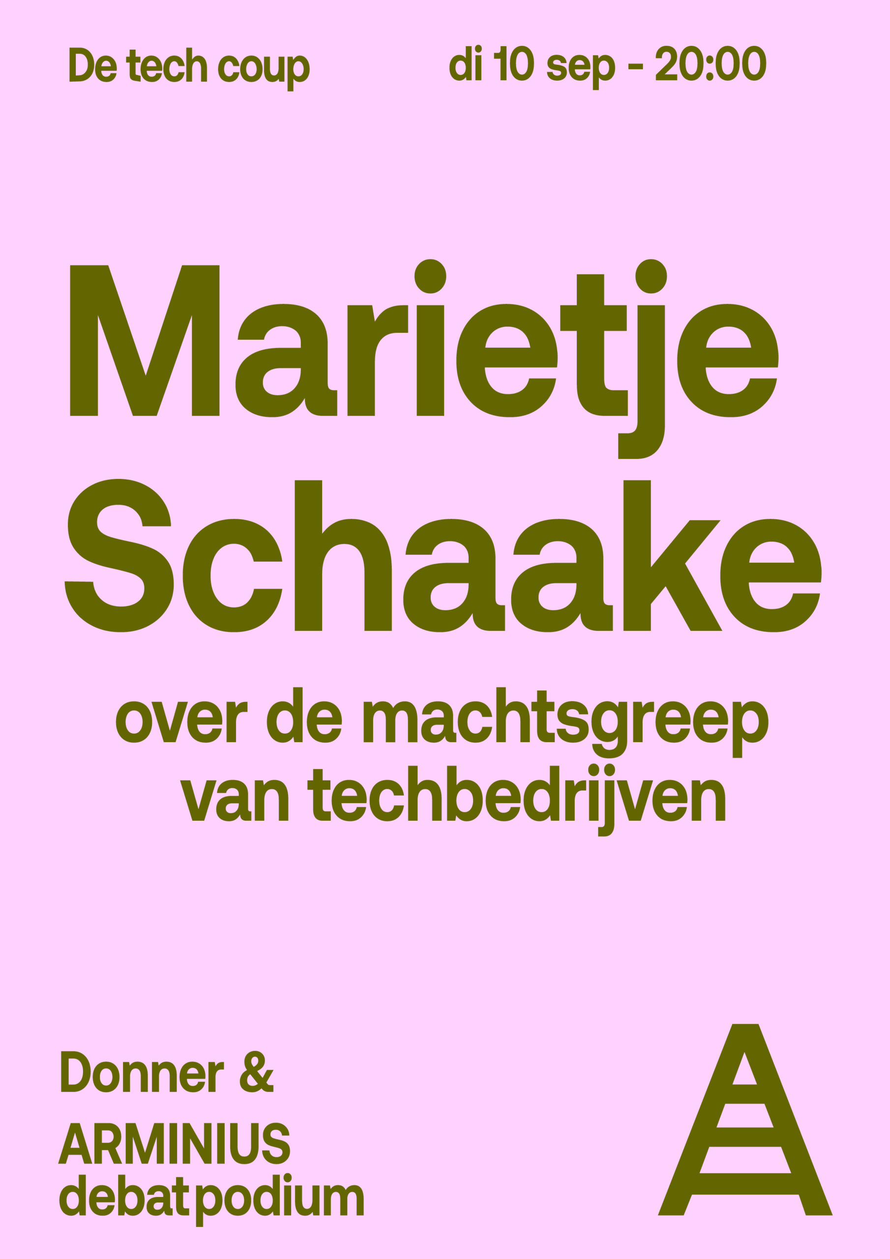 De tech coup - Marietje Schaake - Arminius